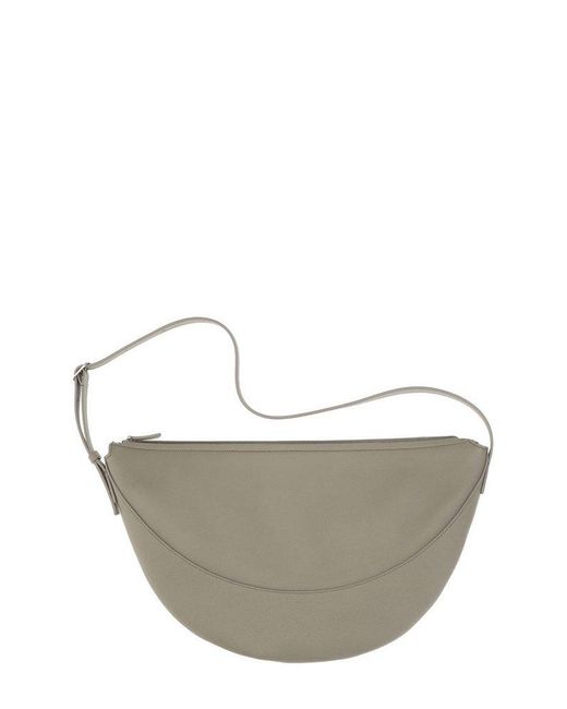The Row Jouve Zipped Shoulder Bag in Gray | Lyst