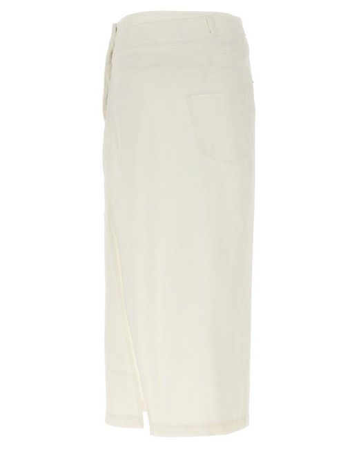 Loewe Deconstructed Skirt Skirts in White | Lyst