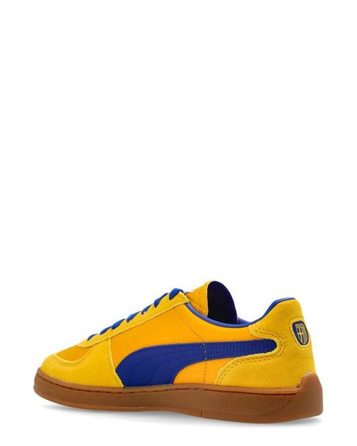 PUMA X Parma Super Team Lace-Up Sneakers in Yellow for Men | Lyst