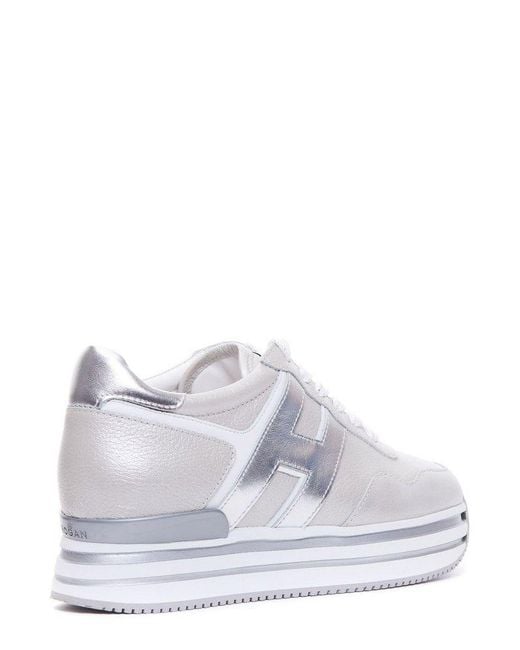 Hogan Midi H222 Sneakers in White | Lyst