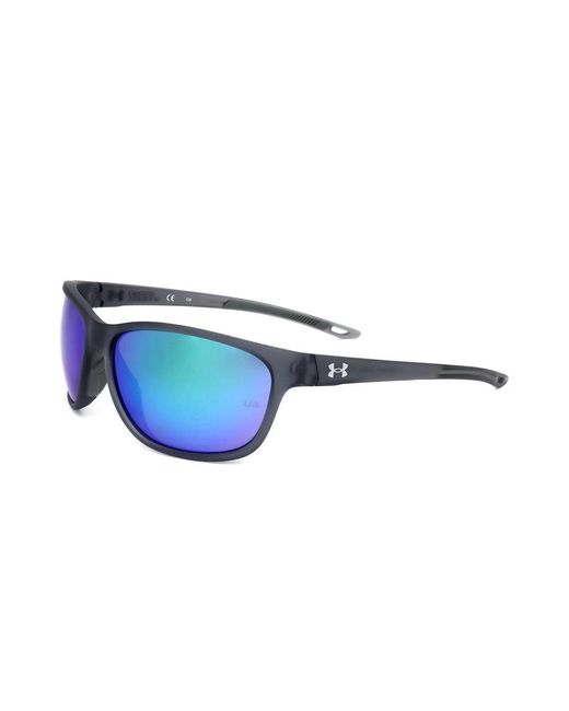 Under Armour Ua Undeniable Rectangle-Frame Sunglasses in Blue for Men ...
