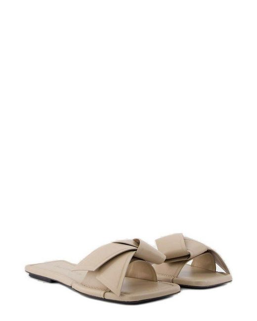 Acne Studios Square Frame Slides in Natural | Lyst