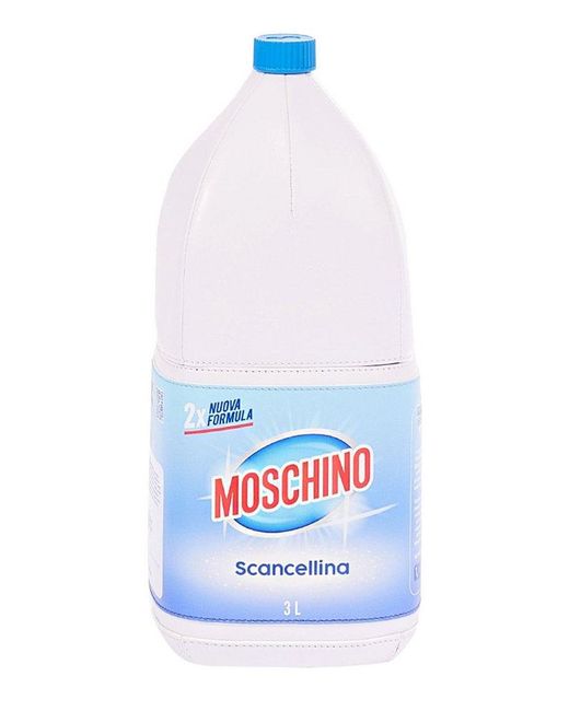 Moschino Logo Printed Scancellina Bleach Bag in White | Lyst