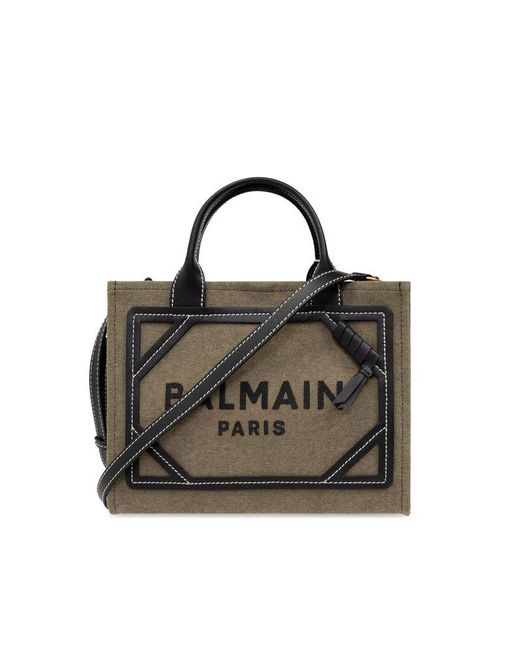 Balmain Shopper Bag in Green | Lyst