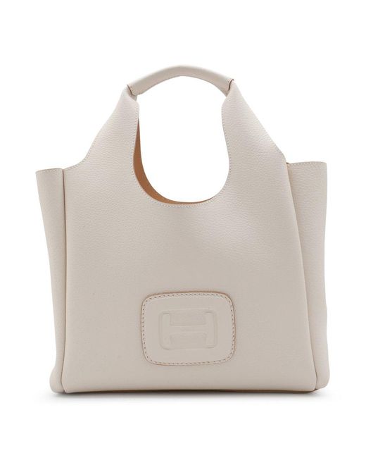 Hogan Open Top Tote Bag in Gray | Lyst
