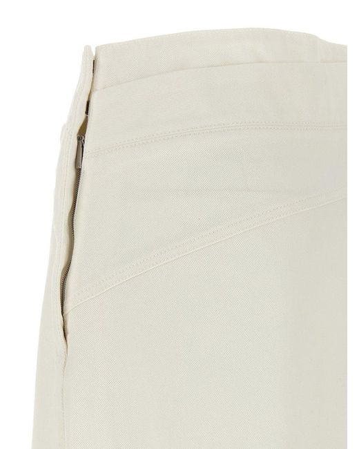 Loewe Deconstructed Skirt Skirts in White | Lyst