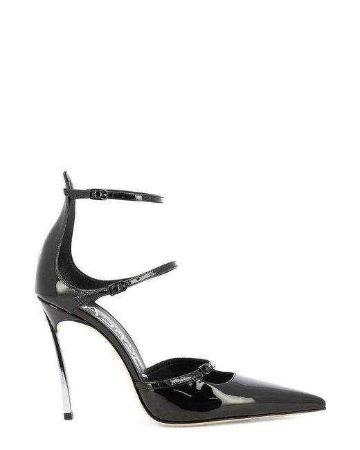 Casadei Super Blade Rachel Pointed Toe Pumps in Black | Lyst