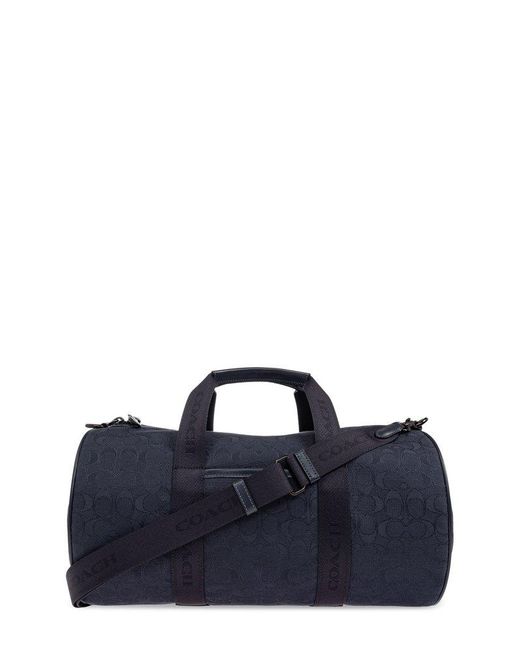 COACH Signature Jacquard Theo Duffle Bag in Blue for Men | Lyst UK