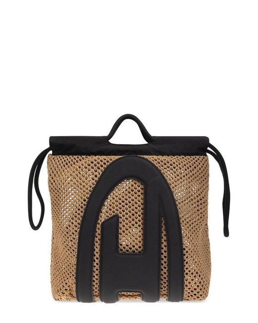DIESEL Mesh Top Handle Bag in Black | Lyst