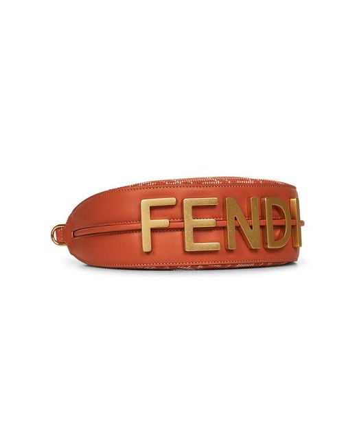 Fendi Graphy Mini Tote Bag in Red | Lyst UK