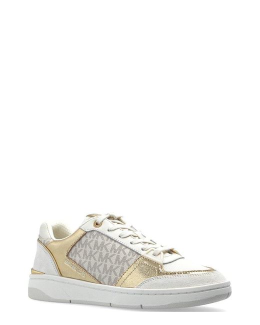 MICHAEL Michael Kors Logo Accent Sneakers in White | Lyst