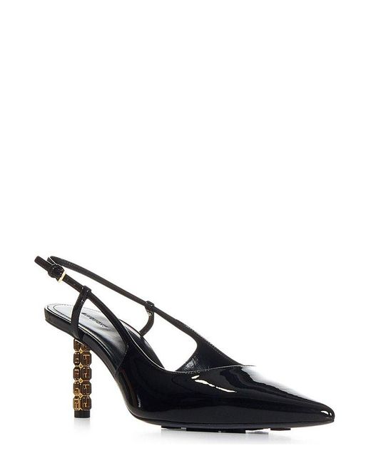 Givenchy G Cube Slingback Buckle-Detailed Pumps in Black | Lyst