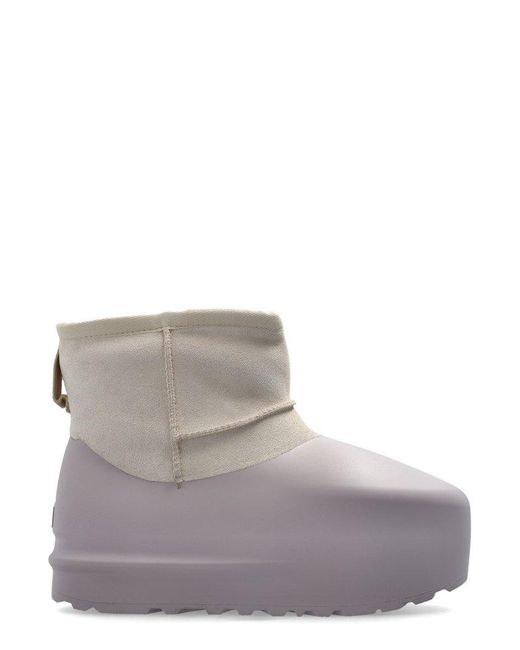 UGG Classic Mini Pumped Molded Boots in Gray | Lyst