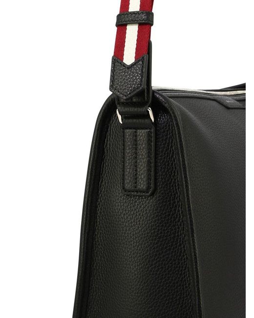 Bally "Code Messenger" Crossbody Bag in Black for Men | Lyst UK