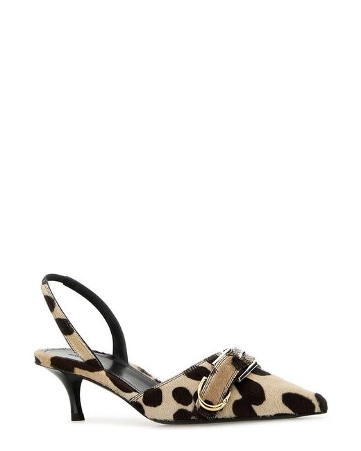 Givenchy Voyou Buckled Slingback Pumps in Black | Lyst