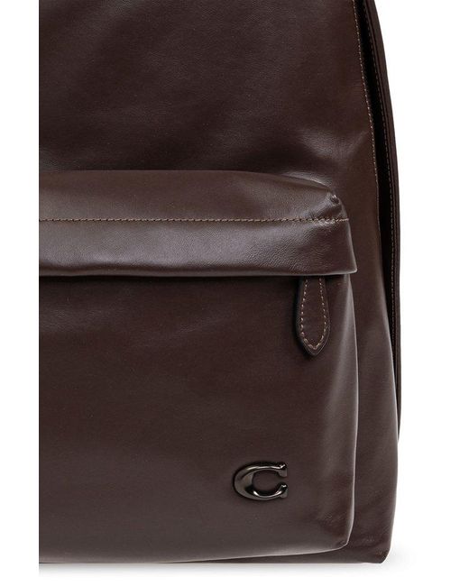 COACH Leather Backpack in Brown for Men | Lyst