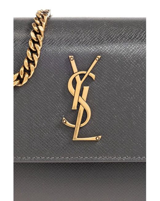 Saint Laurent 'sunset Medium' Shoulder Bag, in Gray | Lyst