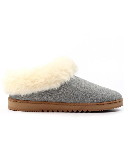 Lunar Cranbrook Boxed Slippers in Grey | Lyst UK
