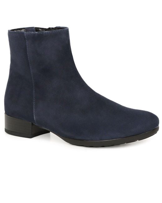 Gabor Buzz Ankle Boots Colour: Dark Suede in Blue | Lyst UK