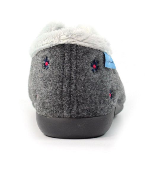 Lunar Havana Slippers in Grey | Lyst UK