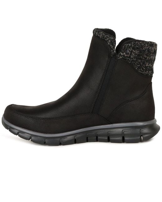 Skechers Synergy Lovely Collab Boots in Black | Lyst UK