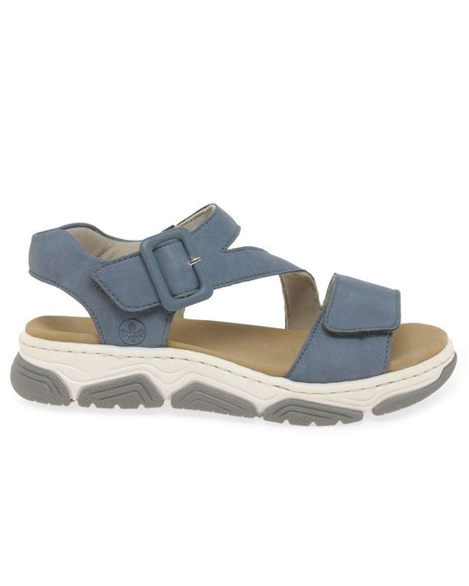 Rieker Lyra Sandals in Blue | Lyst UK