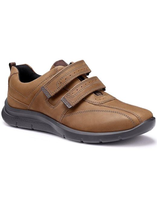 Hotter Energise Riptape Casual Shoe in Brown for Men | Lyst UK