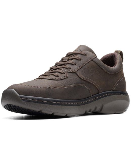 Clarks Pro Lace Wide Fit Trainers in Grey for Men | Lyst UK