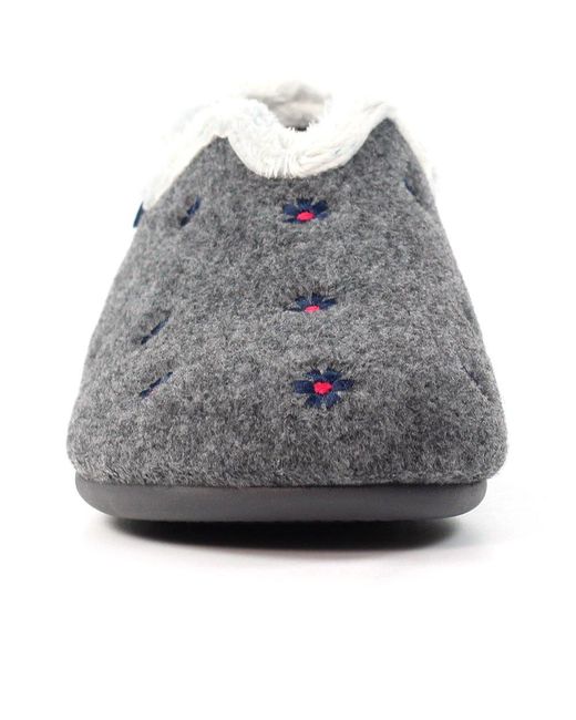 Lunar Havana Slippers in Grey | Lyst UK