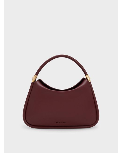 Charles And Keith Lara Hobo Bag In Purple Lyst