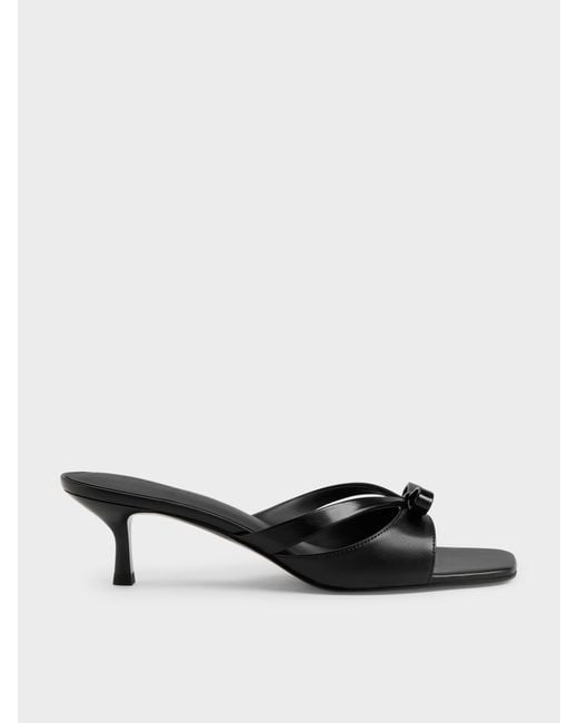 Charles & Keith Kaleen Kitten-Heel Mules in White | Lyst