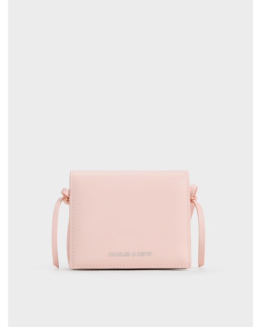 Charles & Keith Hazel Bow Small Wallet in Pink | Lyst UK