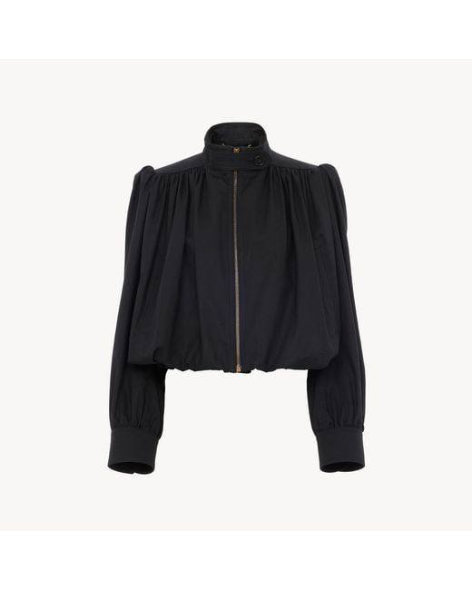 Chloé Cropped Jacket in Black | Lyst UK