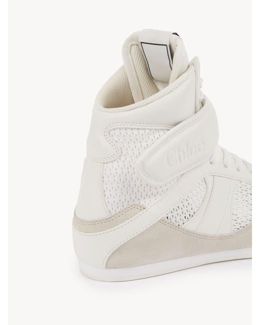 Chloé Chloé Kick High-top Sneaker in White | Lyst
