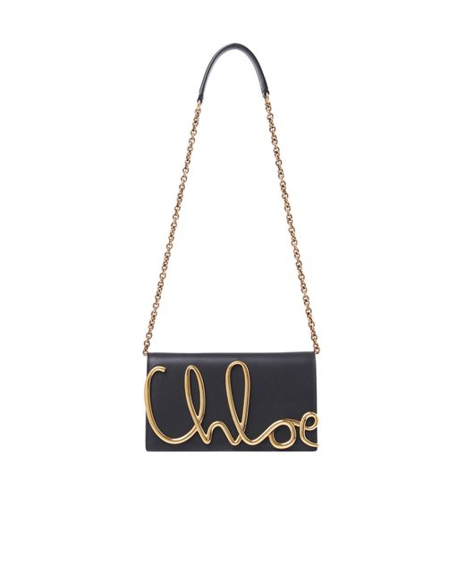 Chloé The Chloé Iconic Crossbody Bag In Soft Leather in Black | Lyst