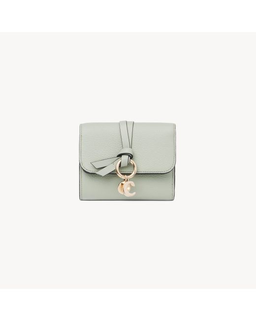 Chloé Small Alphabet Tri-Fold in White | Lyst UK