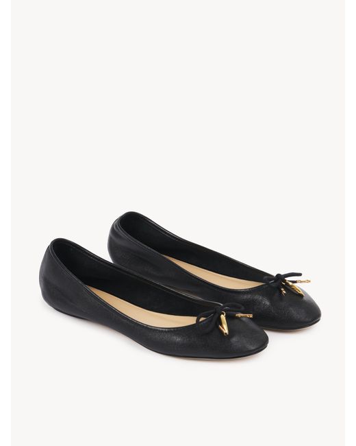 Chloé Iris Ballerina in Black | Lyst