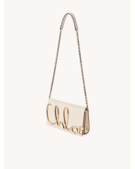 Chloé The Chloé Iconic Crossbody Bag In Soft Leather in Natural | Lyst