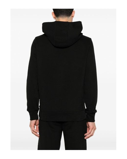 Moncler Archive Logo Pullover Hooded Top in Black for Men | Lyst UK