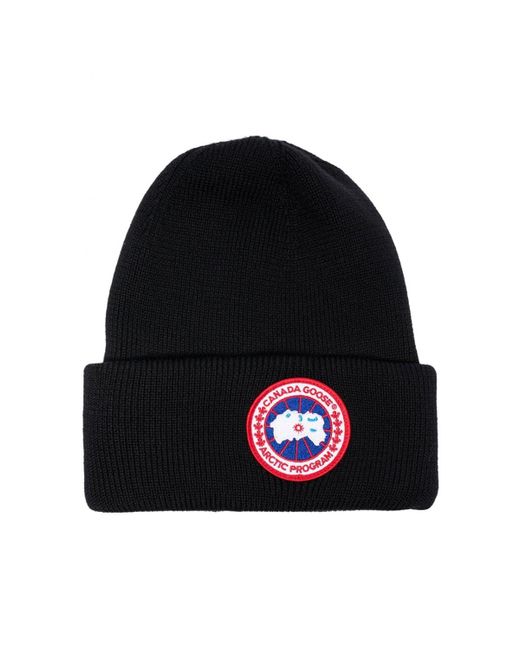 Canada Goose Arctic Touque Hat in Black | Lyst UK