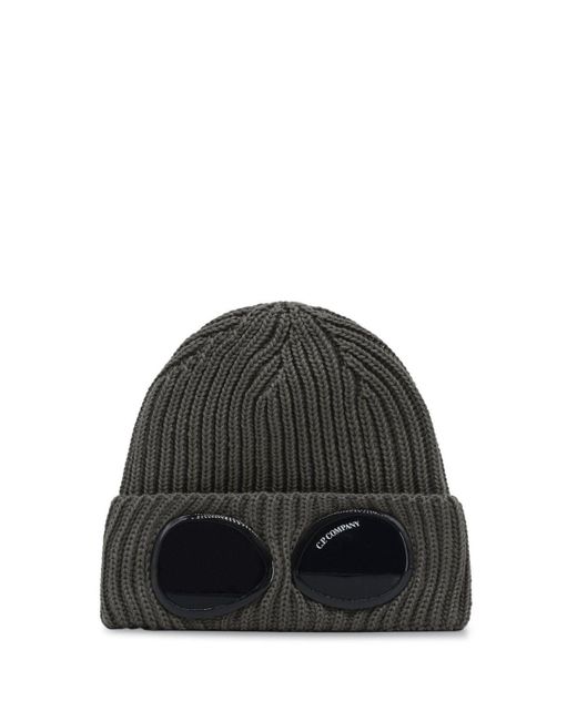 C.P. Company Merino Wool Google Hat in Black for Men | Lyst UK