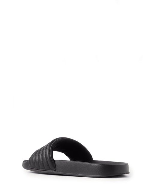 Tom Ford Harris Leather Quilited Sliders in Black for Men | Lyst UK