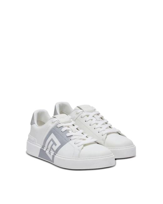 Balmain B Court Pb Sneakers in White for Men | Lyst UK