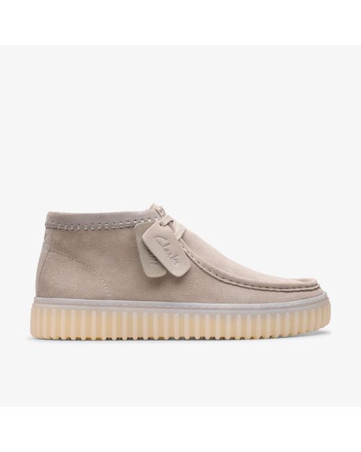 Clarks Torhill Hi Standard Fit in Grey for Men | Lyst UK