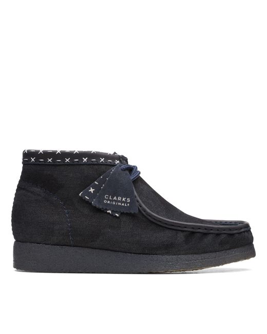 Clarks Wallabee Boot in Blue for Men | Lyst
