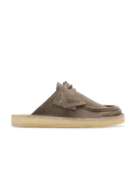 Clarks Desert Nomad Mule Standard Fit in Brown for Men | Lyst UK