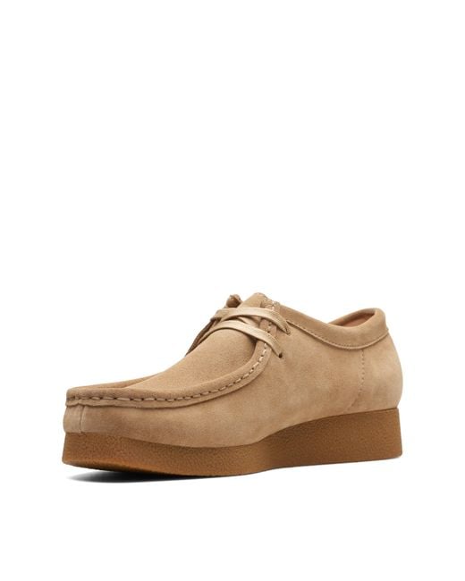 Clarks Wallabee Evo Shoe in Brown | Lyst UK