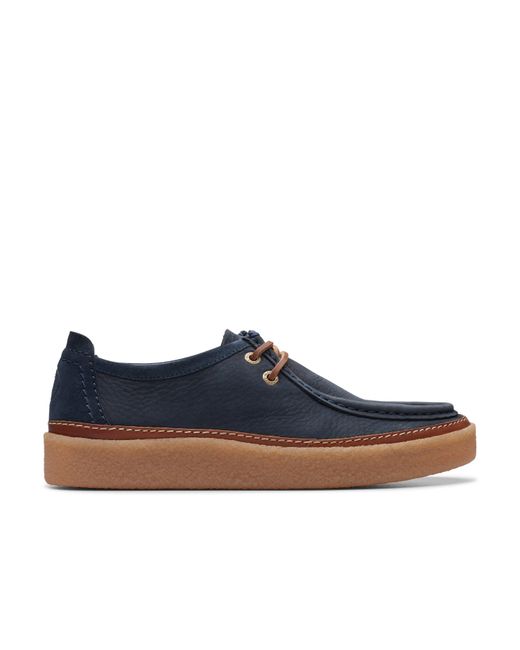 Clarks Clarkwood Moc Standard Fit in Blue for Men | Lyst UK