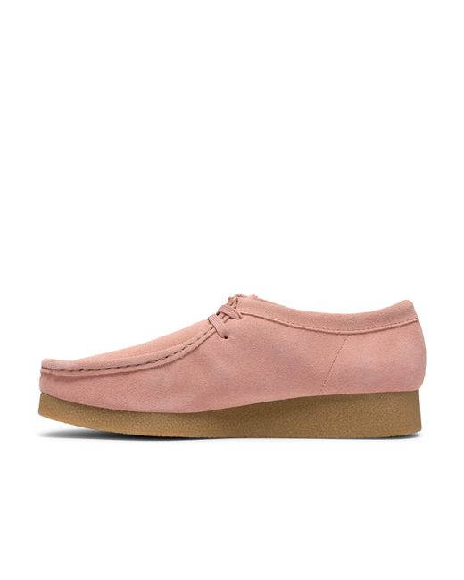 Clarks Wallabee Evo Shoe in Pink | Lyst UK