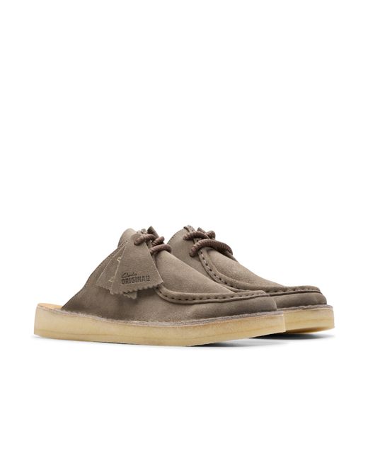 Clarks Desert Nomad Mule Standard Fit in Brown for Men | Lyst UK